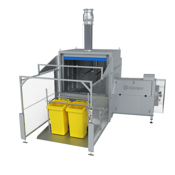 Container washer for cleaning (waste) containers | Elpress